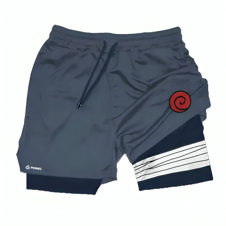 HIDDEN LEAF BLUE PERFORMANCE SHORTS – Pomel