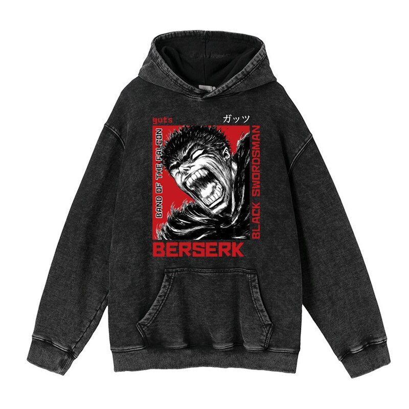GUTS SCREAMING VINTAGE HOODIE – Pomel