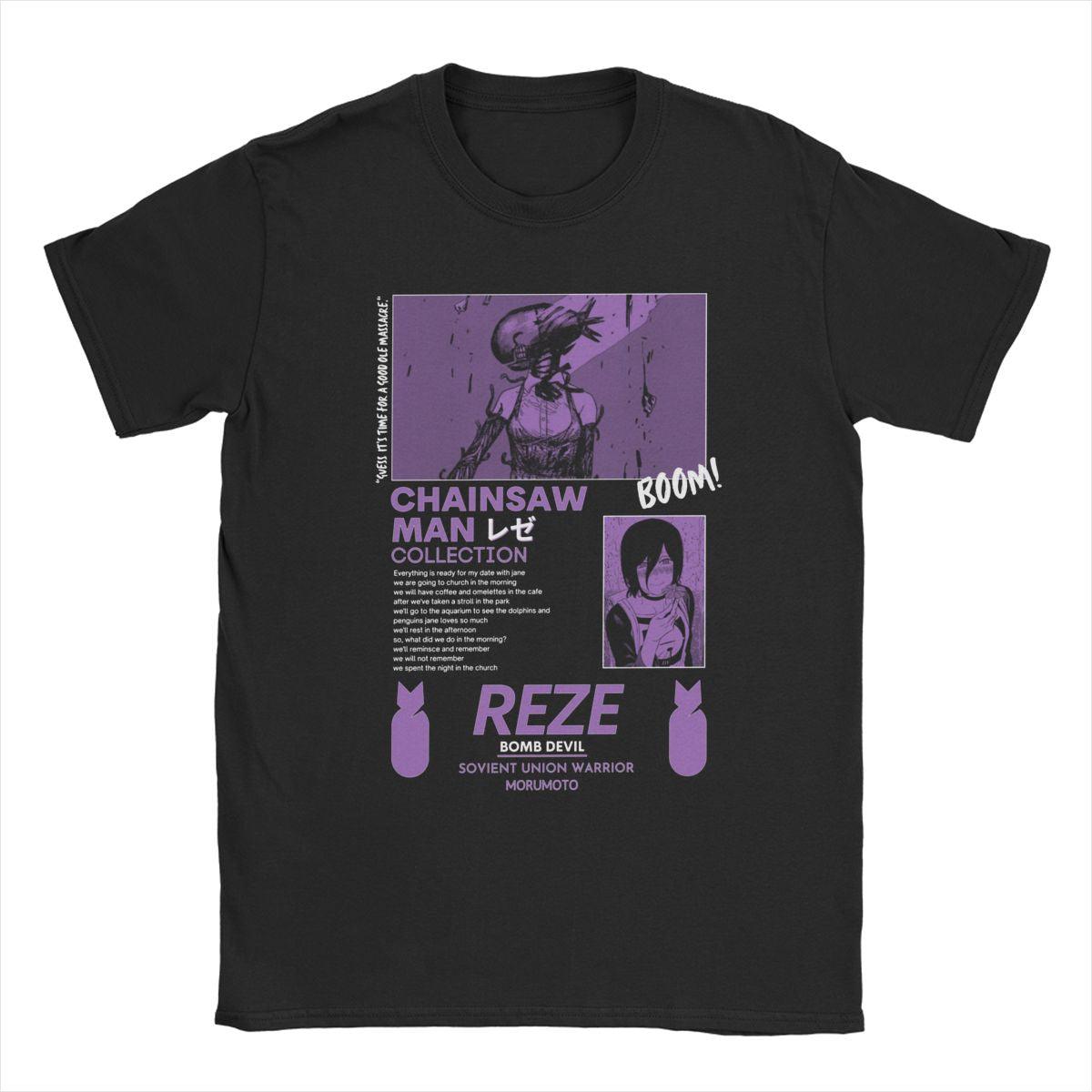 CHAINSAW MAN REZE BLACK TEE – Pomel