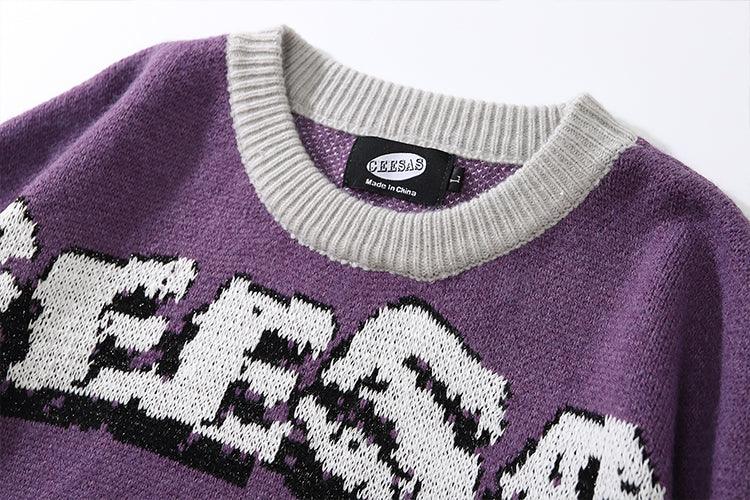 OVERSIZED GEESA KNITTED PULLOVER – Pomel